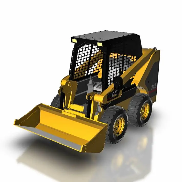 Vehicles & Machinery STL Download - Caterpillar Cat 242 Skid Steer ...