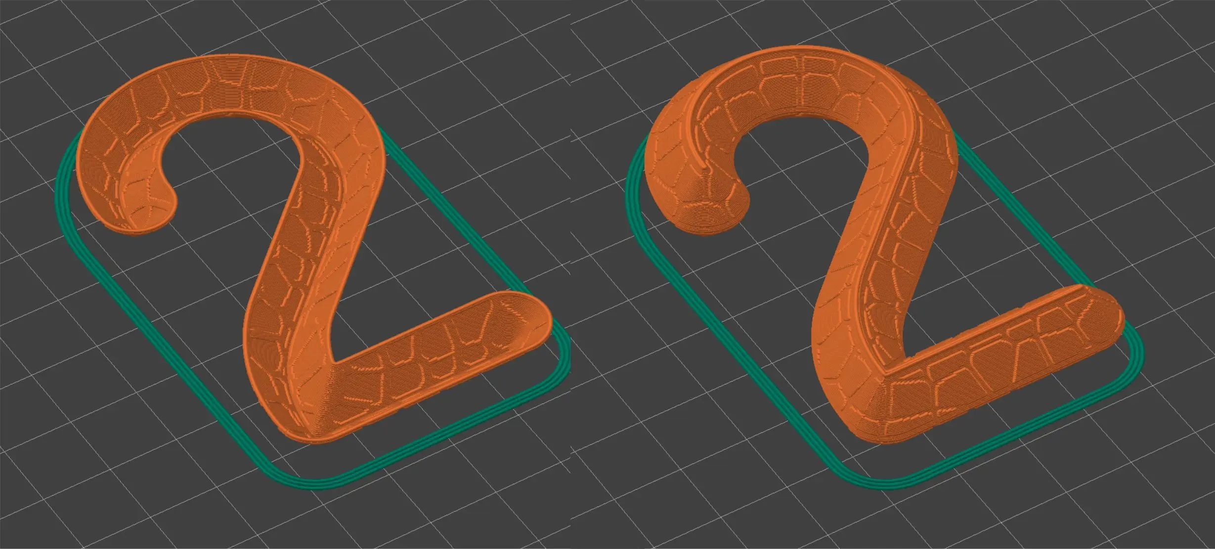 Digital Art STL Download - Number Two using Spiral Vase modeby DmitriyUser