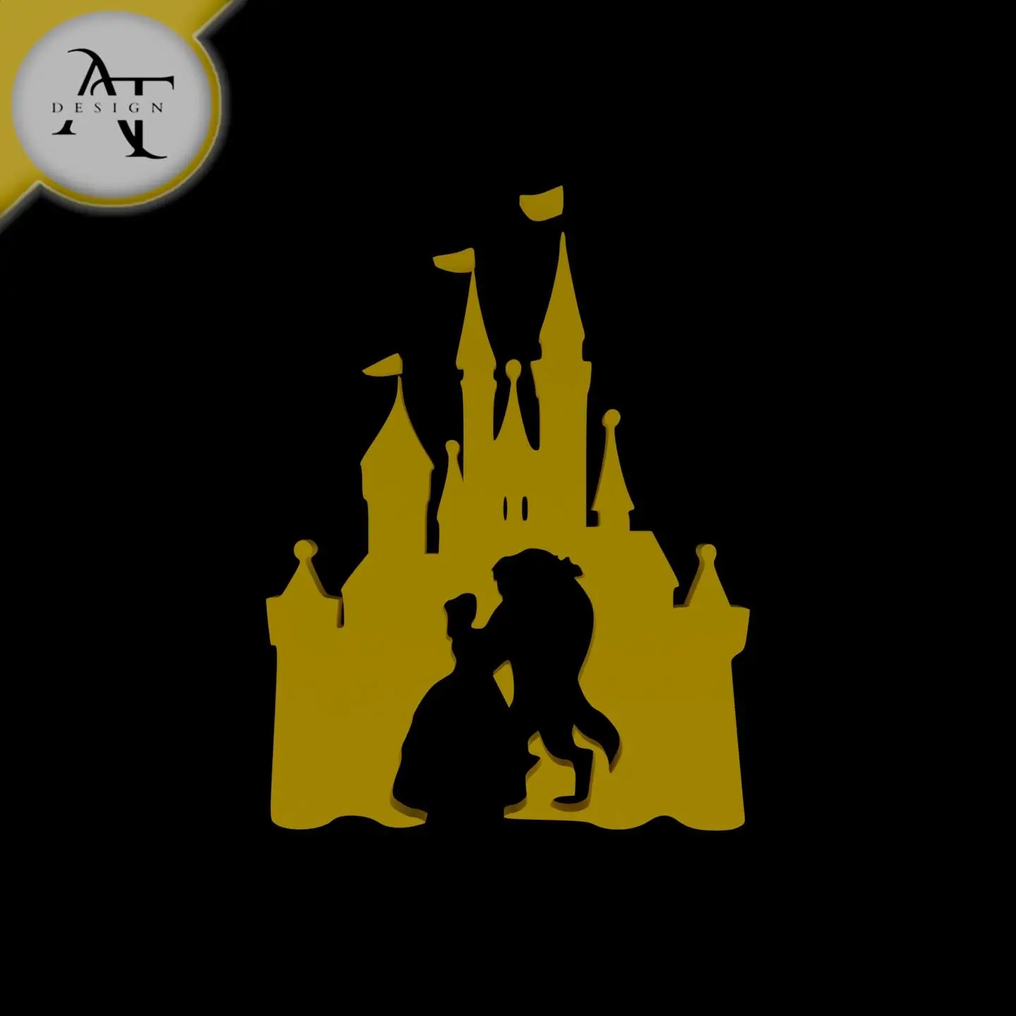Home Decorations & Ornaments STL Download - Beauty and the Beast ...