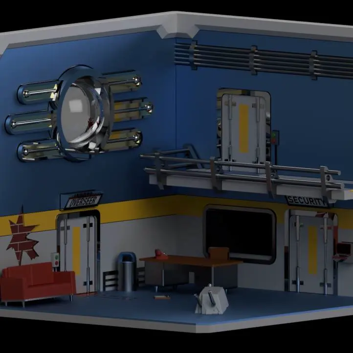 Props & Terrain STL Download - Fallout Vault Dioramaby Eskimo Pie