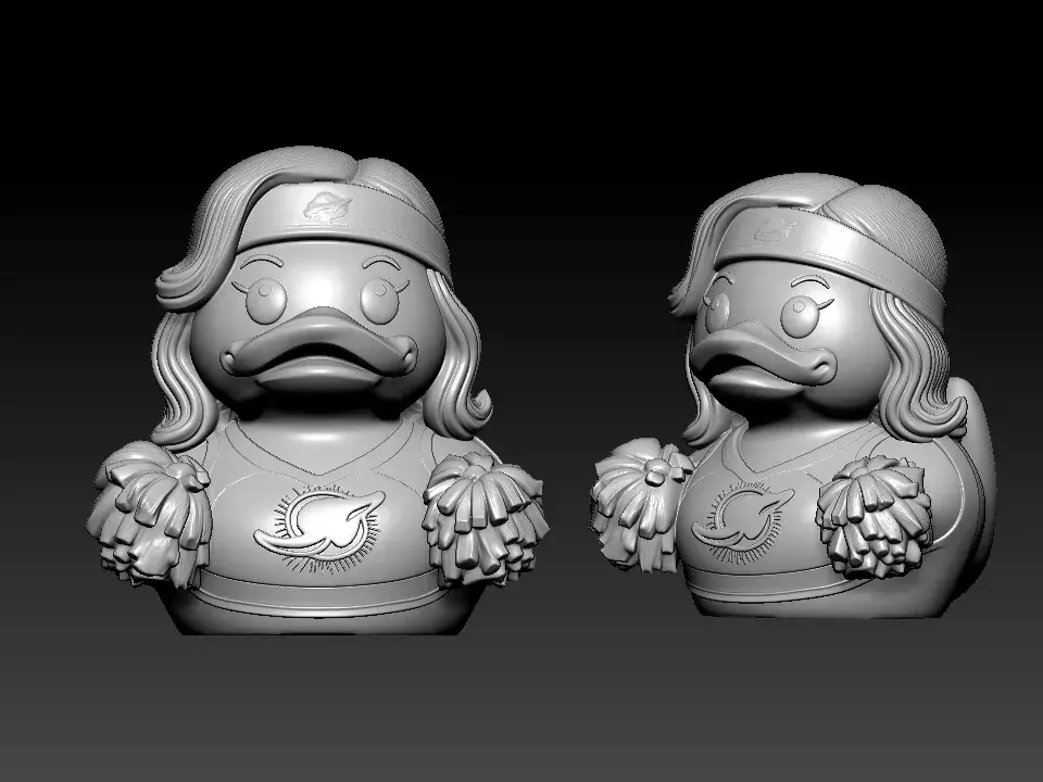 Other STL Download - Rubber Duck - Miami Dolphins - NFL - 3D printby ...