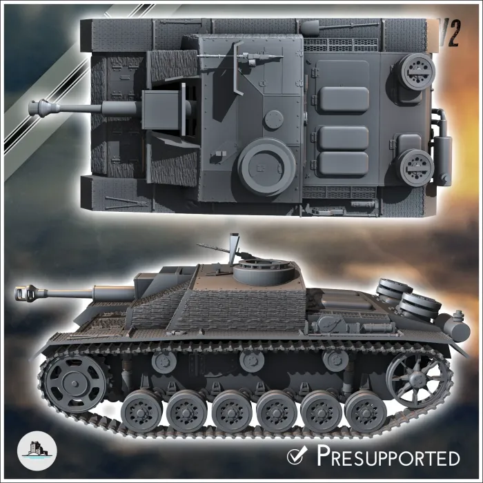 Other STL Download - Sturmhaubitze StuH 42 Ausf. G 1942 (Sd.Kfz. 142-2 ...