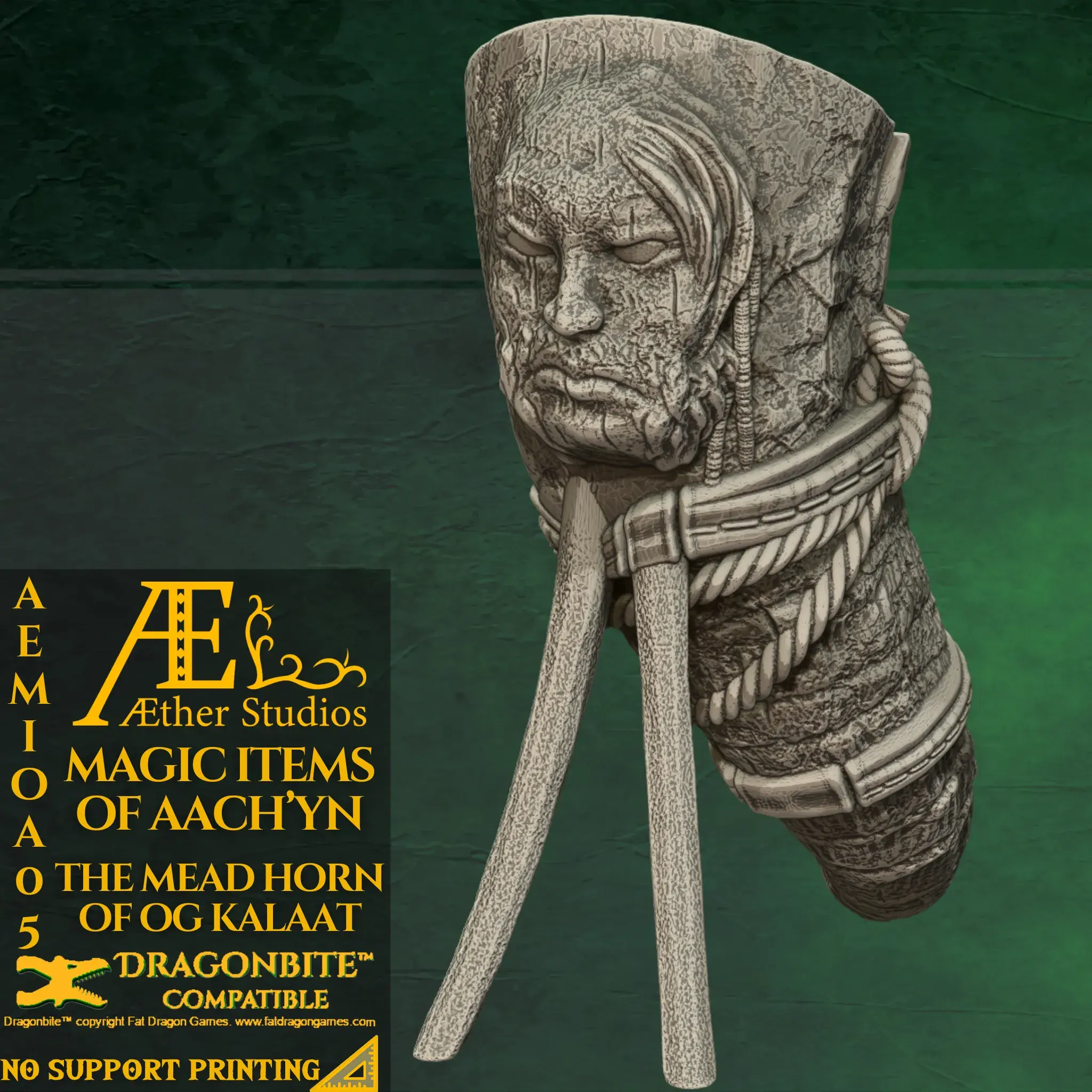 Other STL Download - AEMIOA05 – Magic Items of Aach’yn:The Mead-Horn of ...