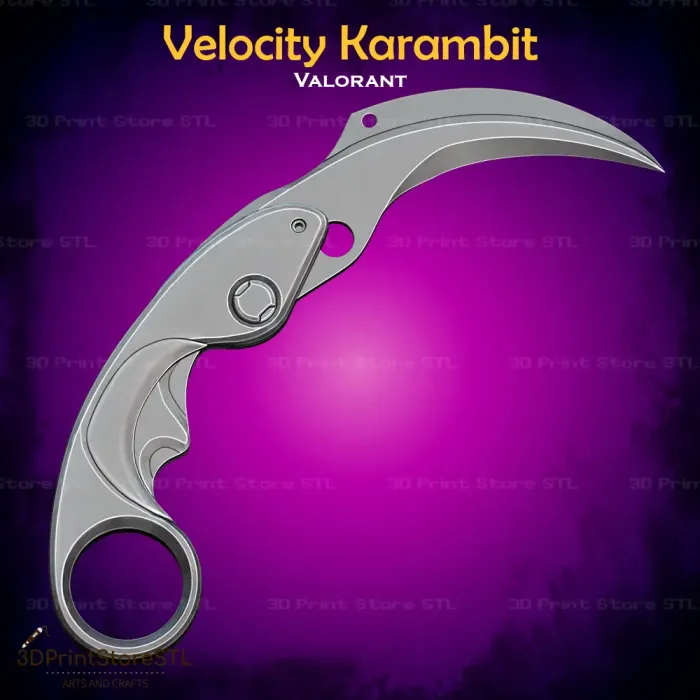 Cosplay STL Download - Velocity Karambit Cosplay Valorant - STL Fileby ...