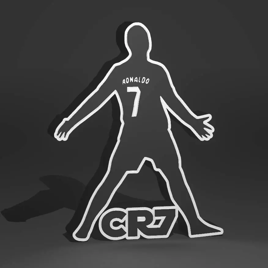 3D Printer Files | 3MF File | Lightbox CR7 Cristiano Ronaldo | Creality ...