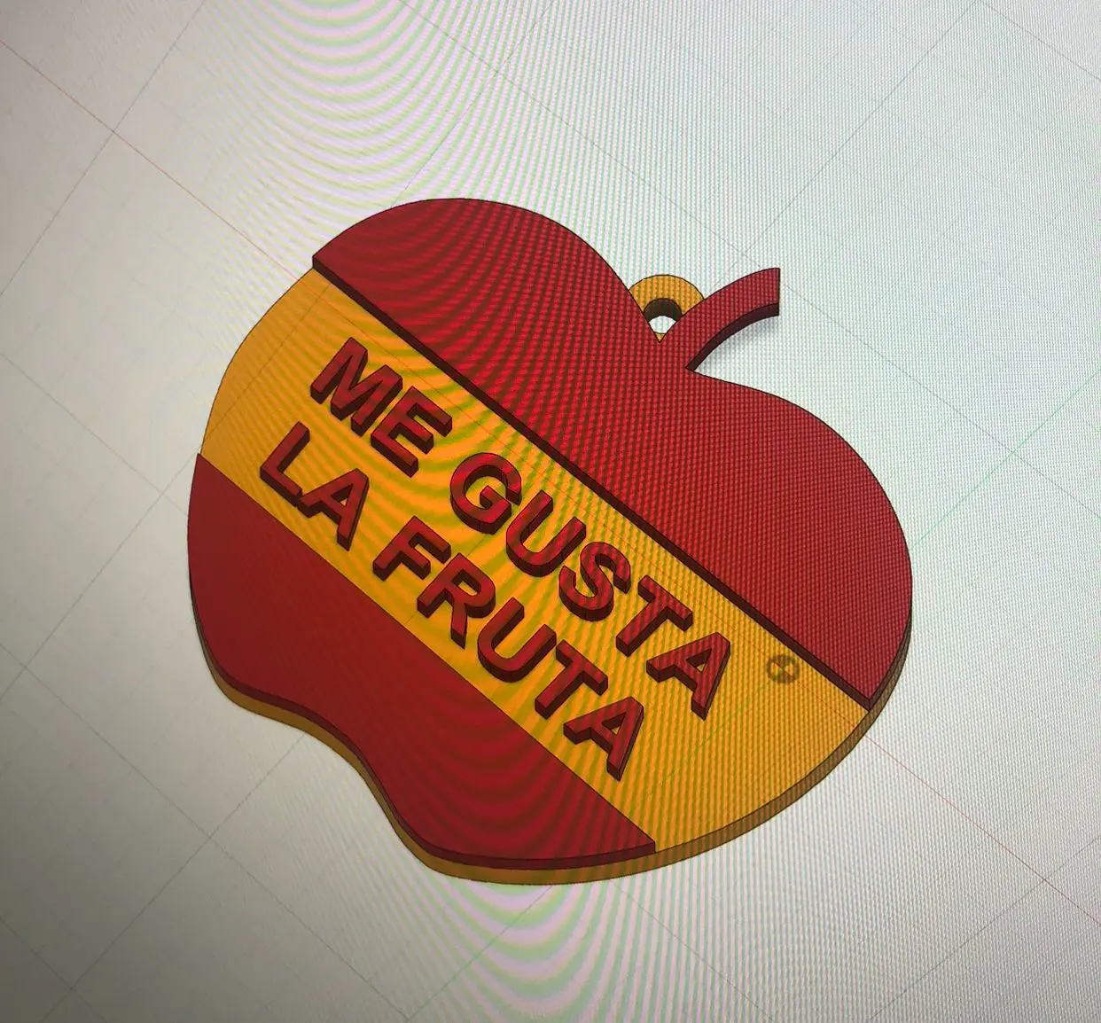 Other STL Download - ME GUSTA LA FRUTA LLAVERO ESPAÑAby Gominolozgz