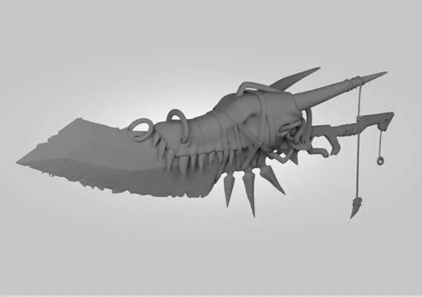 Free Characters & Creatures STL Download - Dragon Sword by Sprint 3DX