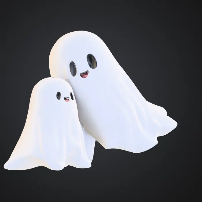 Home Decorations & Ornaments STL Download - Ghost Duo 👻 #2by Belial