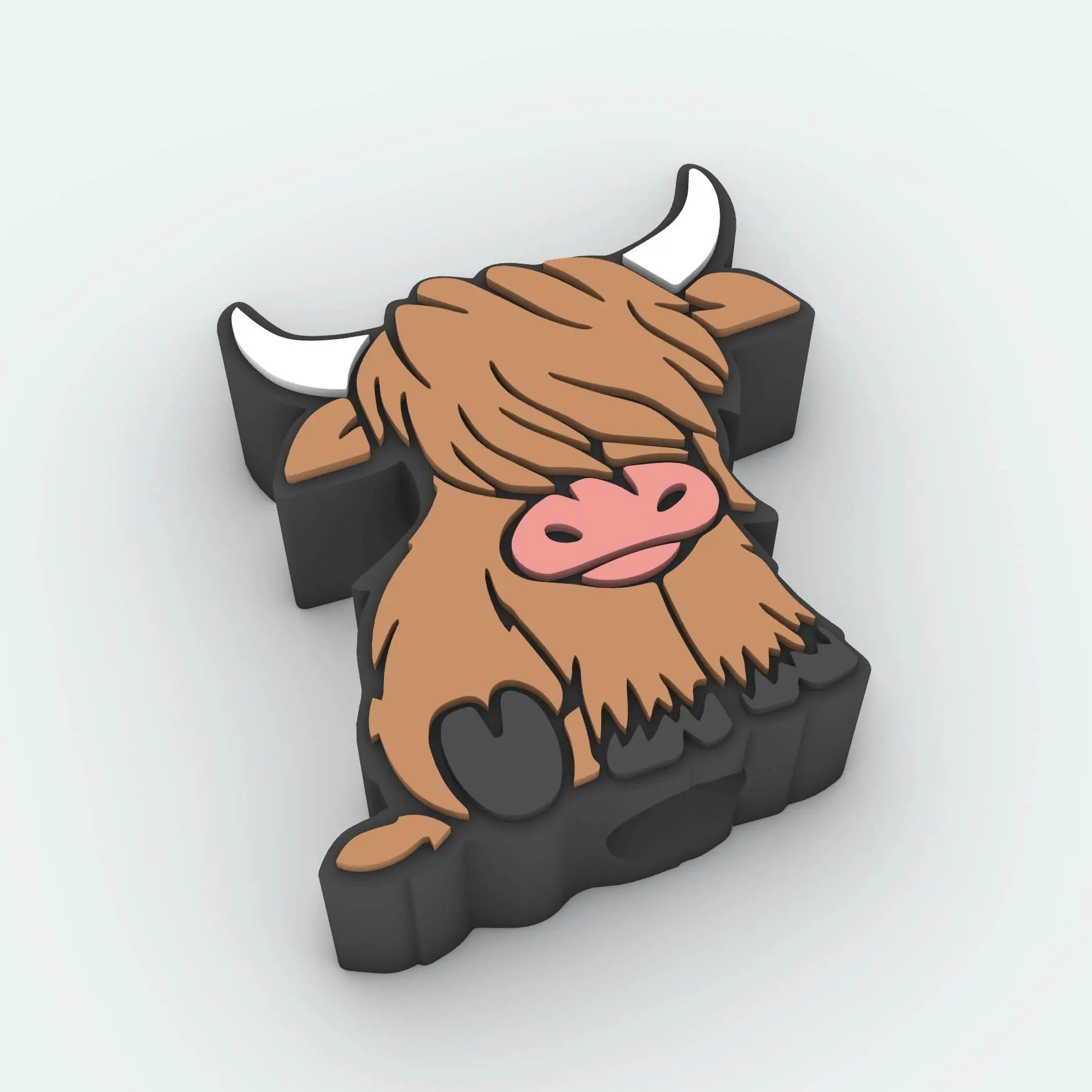 Other STL Download - Straw Topper highland cowby TeoRk