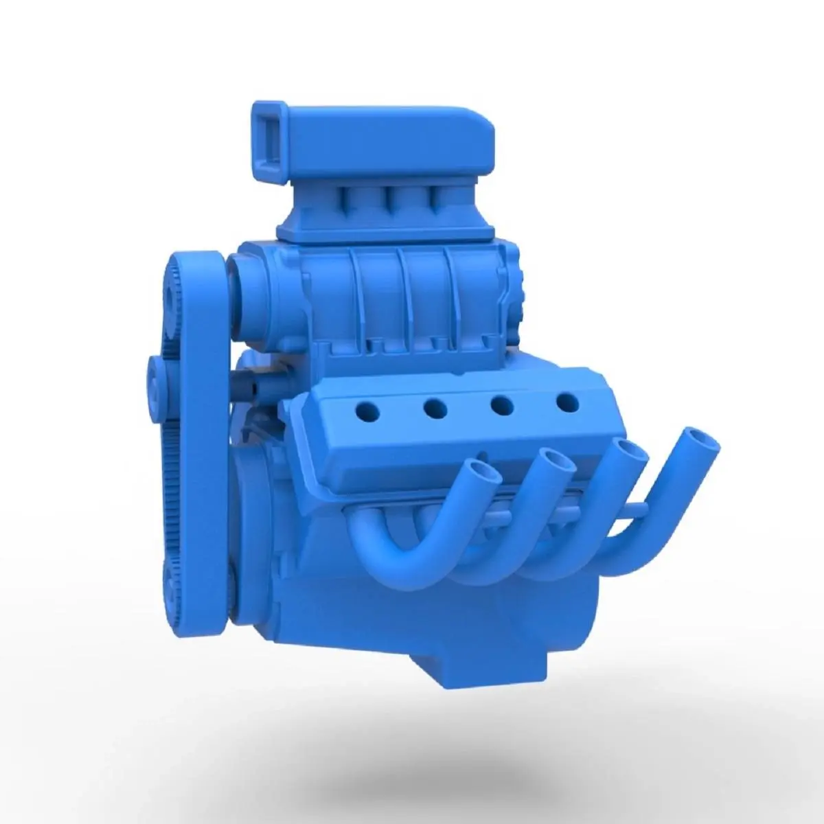 Vehicles & Machinery STL Download - Engine V8 for vintage dragster ...