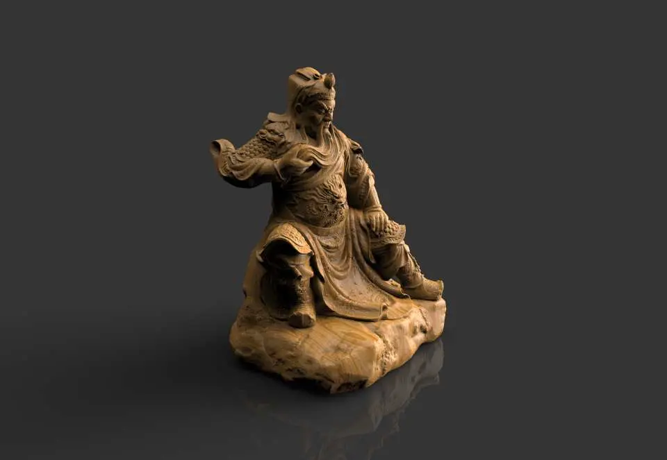 Sculptures & Artworks STL Download - statuette Asian Chinese menby Ha333aP