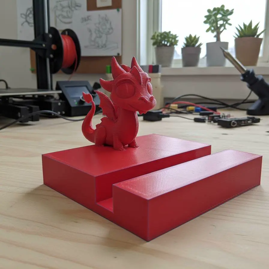 3D Printer Files | 3MF File | Dragon basic phone holder | Creality Cloud