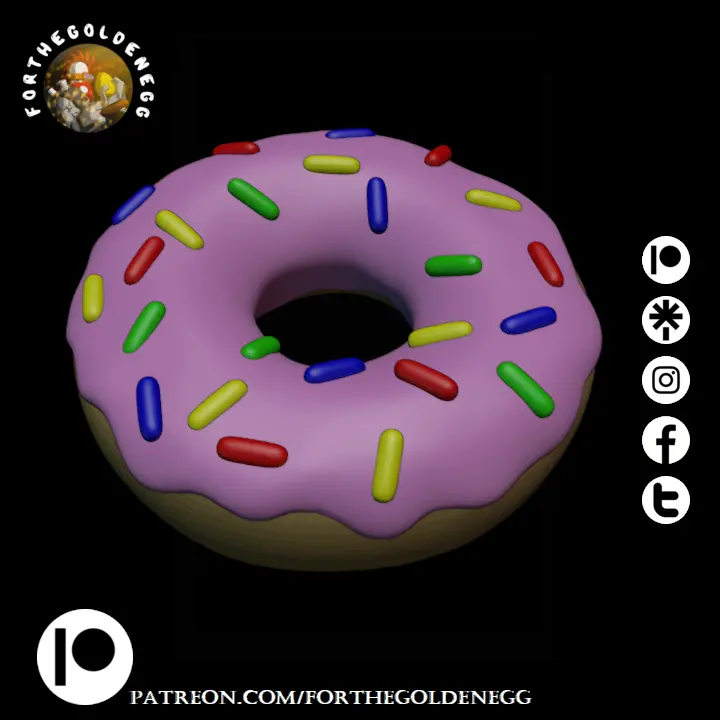 3D Printer Files | 3MF File | Doughnut | Creality Cloud