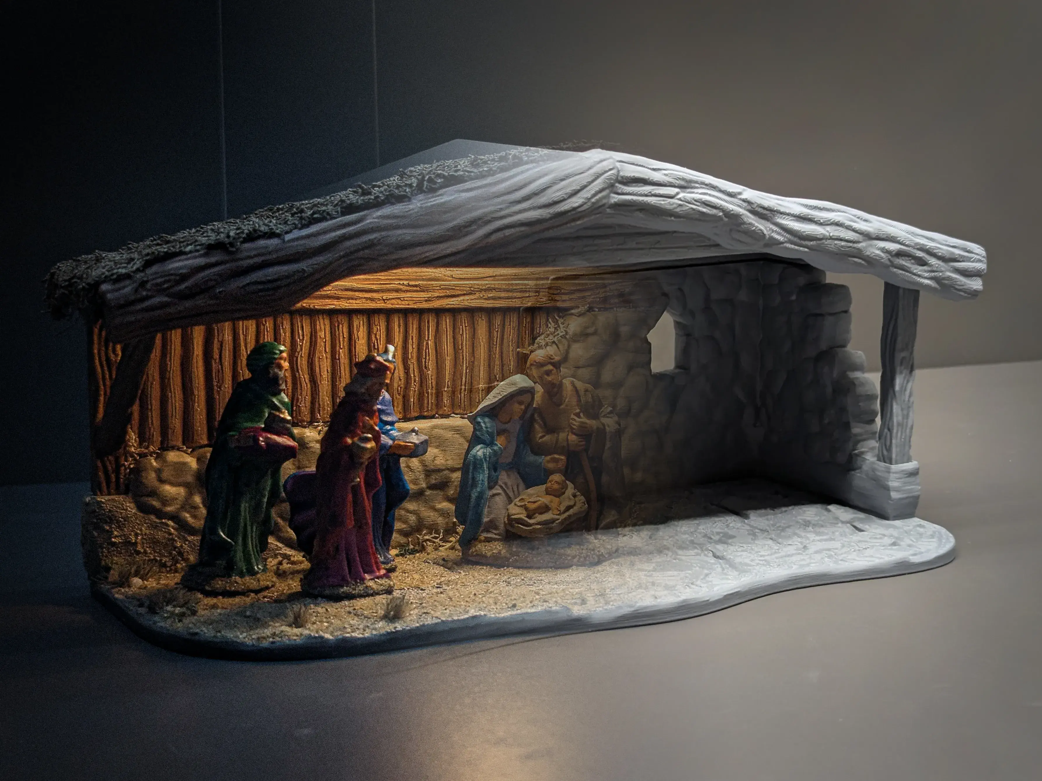 Free Other STL Download - Build your own...Nativity Scene! Diorama Base ...
