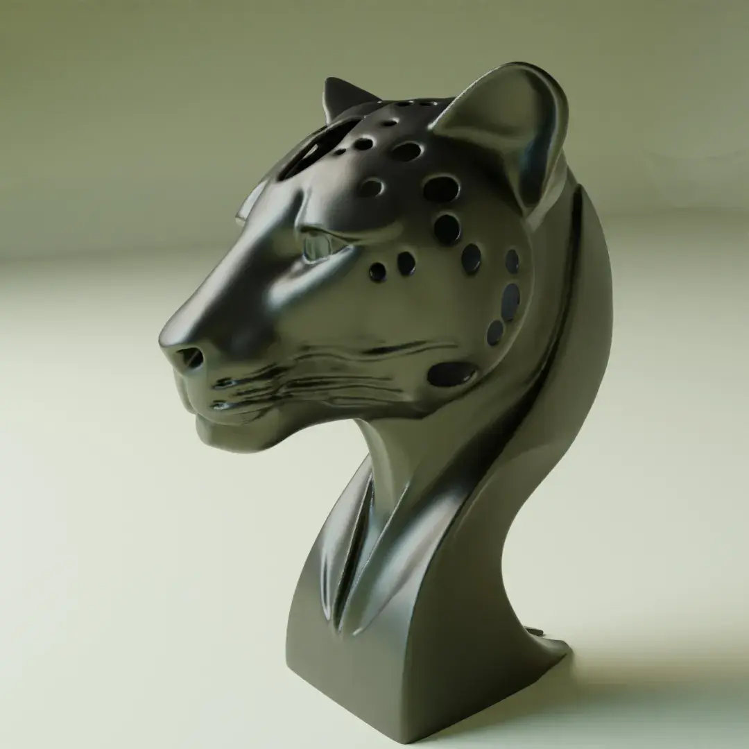 Lighting & Lamps STL Download - Cheetah sculpture and lampby Crazy3D