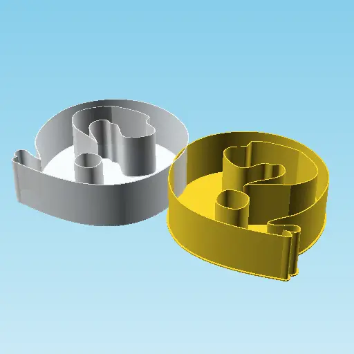 3D Printer Files | 3MF File | Ghost QUESTION MARK, nestable box (v2 ...