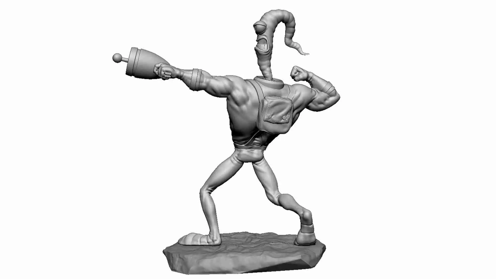 Characters & Creatures STL Download - Earthworm Jim assemble for 3d ...