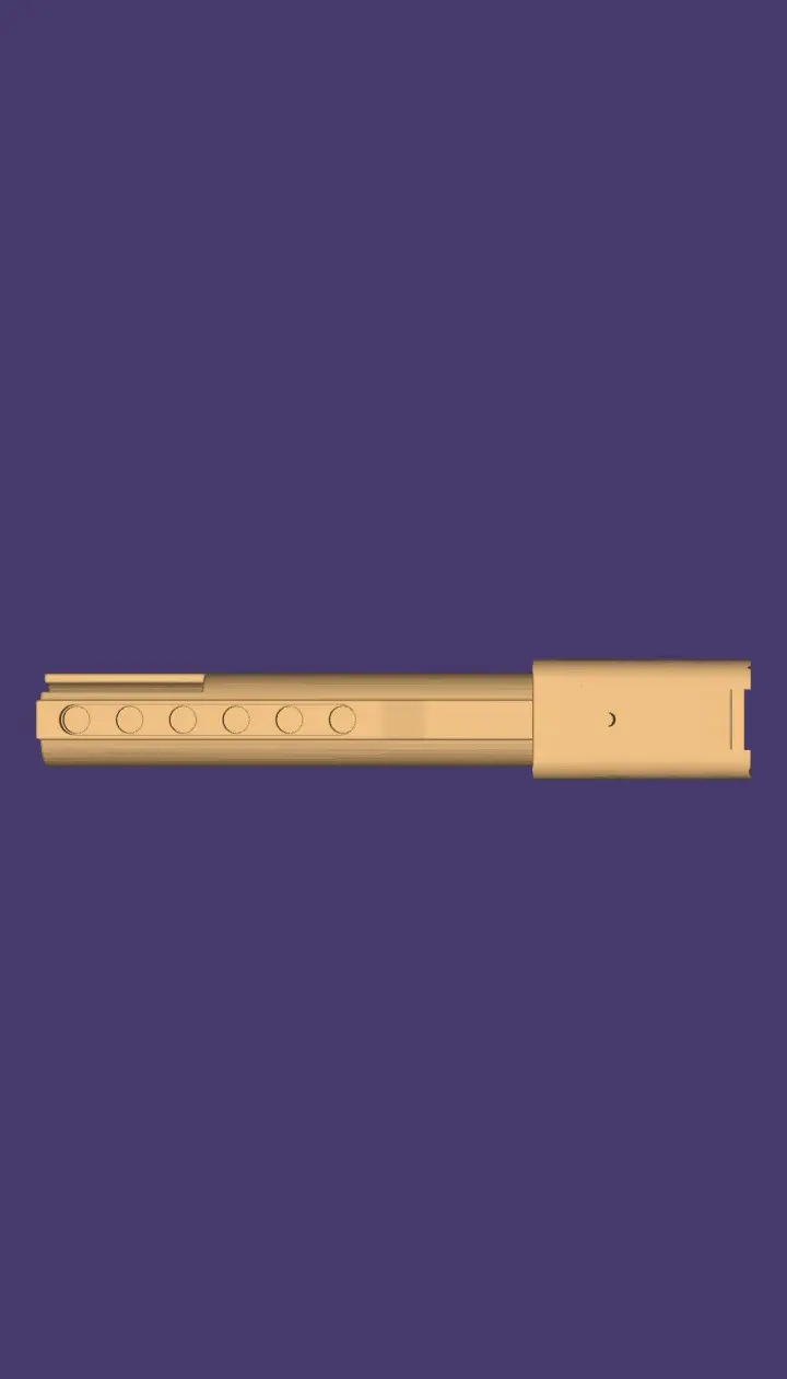Game Props STL Download - Tubo adaptador AK airsoft by Eduardø Uriel