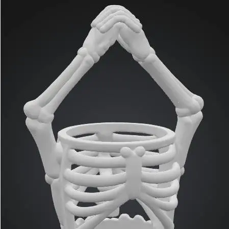 3D Printer Files | 3MF File | Skeleton Halloween Pencil Holder ...