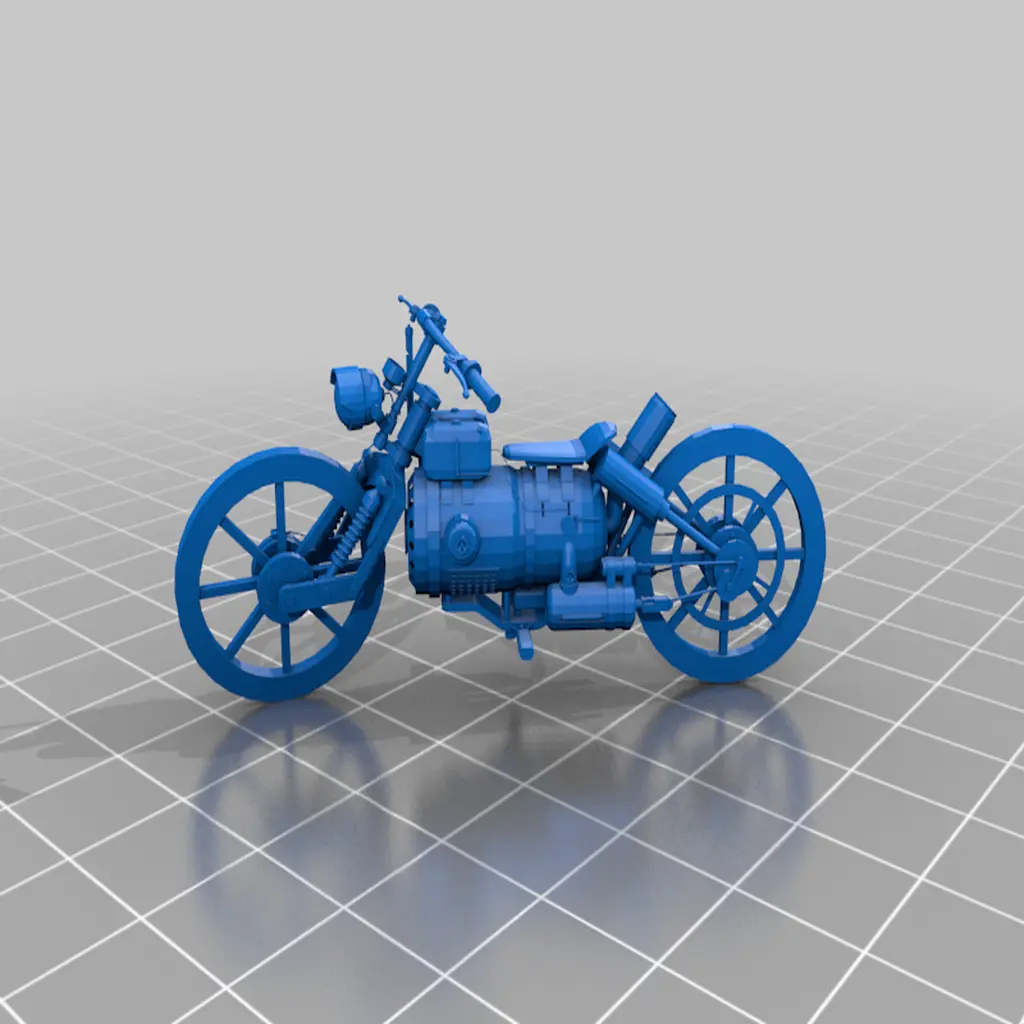 Free Vehicles & Machinery STL Download - wild west motorbike ...