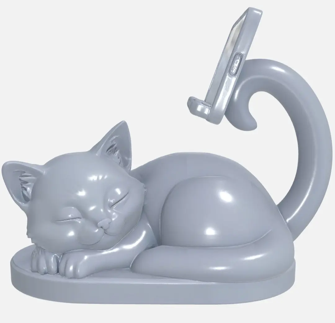 Home Decorations & Ornaments STL Download - Cat Phone Standby Jessica ...