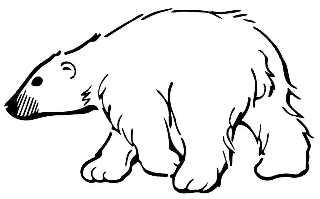 Free Digital Art STL Download - Polar Bear stencilby SMT_M 🦊