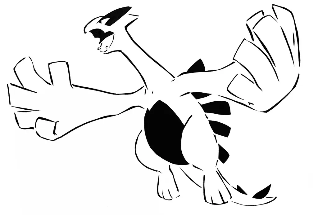 Free Digital Art STL Download - Lugia stencil 3by SMT_M 🦊