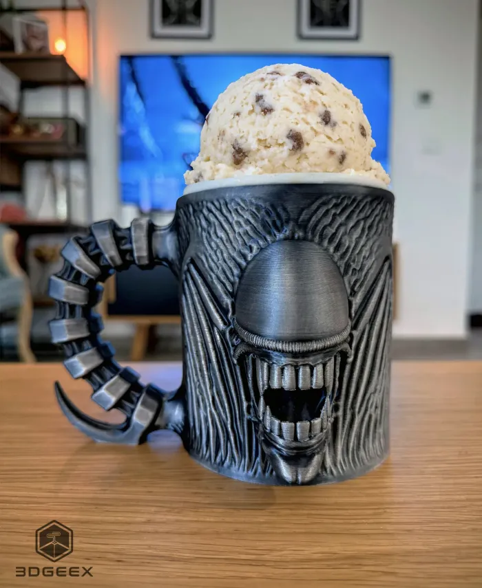 Home Decorations & Ornaments STL Descarga - Xenomorph Ice Cream Pint ...