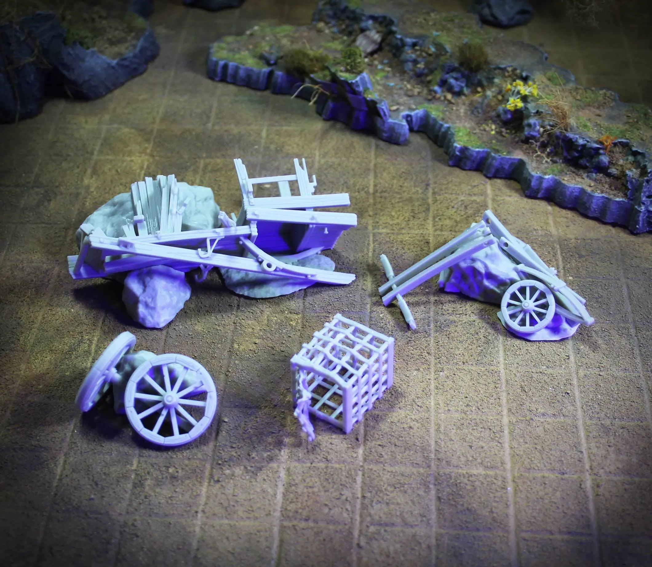 Other STL Download - Wagon Wreckage | TTRPG Scatter Sceneryby Forge of ...