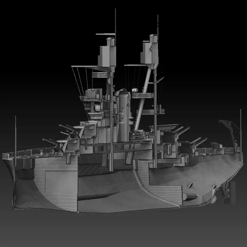 3D Printer Files | 3MF File | Battleship USS Arizona Scale Model Kit ...