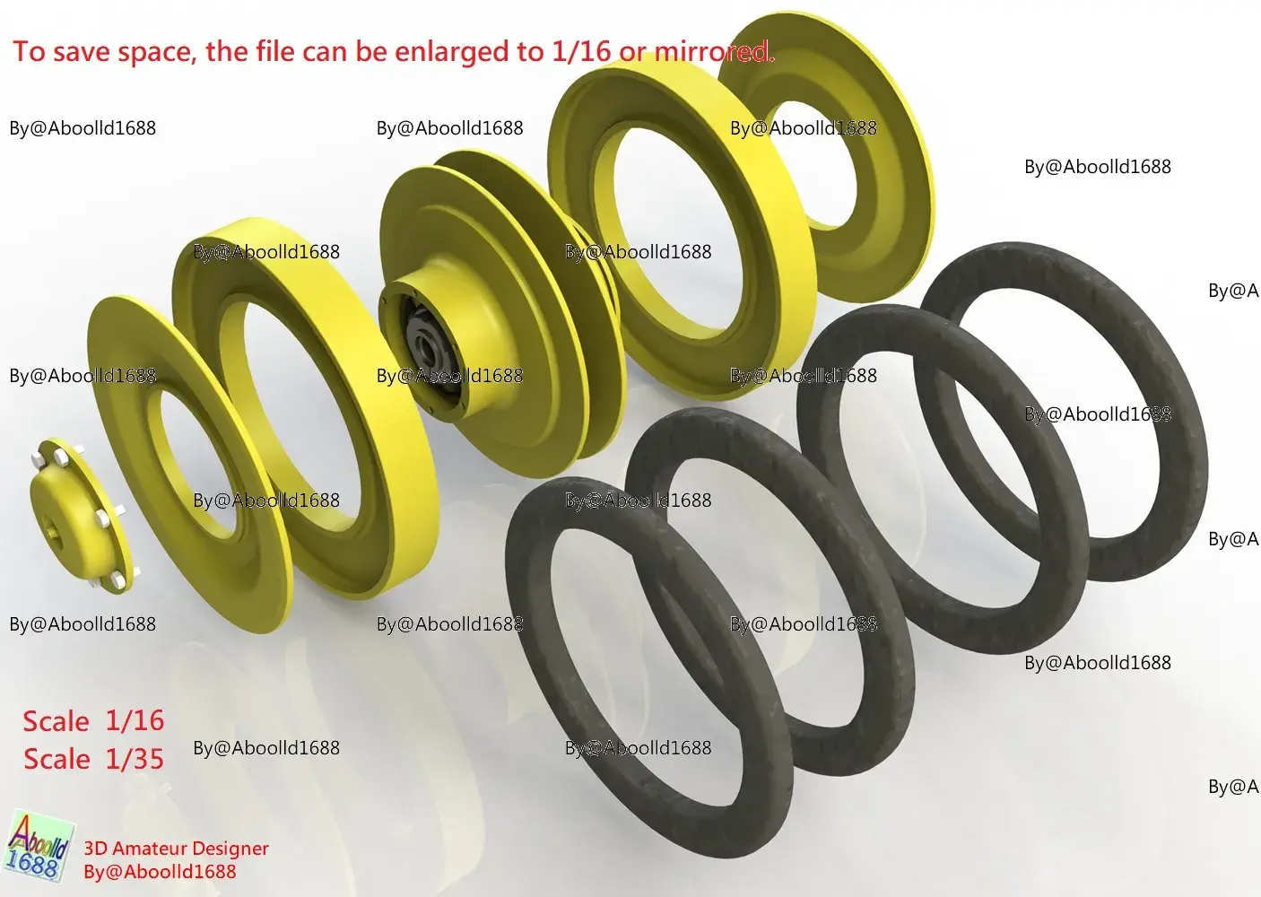 Vehicles & Machinery STL Download - Panzer IV Steel Wheel Units.(STL-35 ...