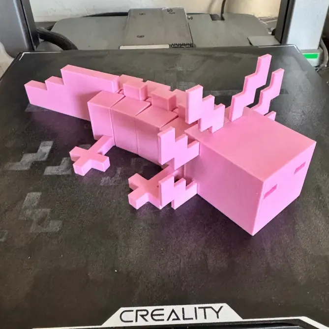 Kostenloser Other STL Download - Flexi Minecraft Axolotl-TrashyPrinting