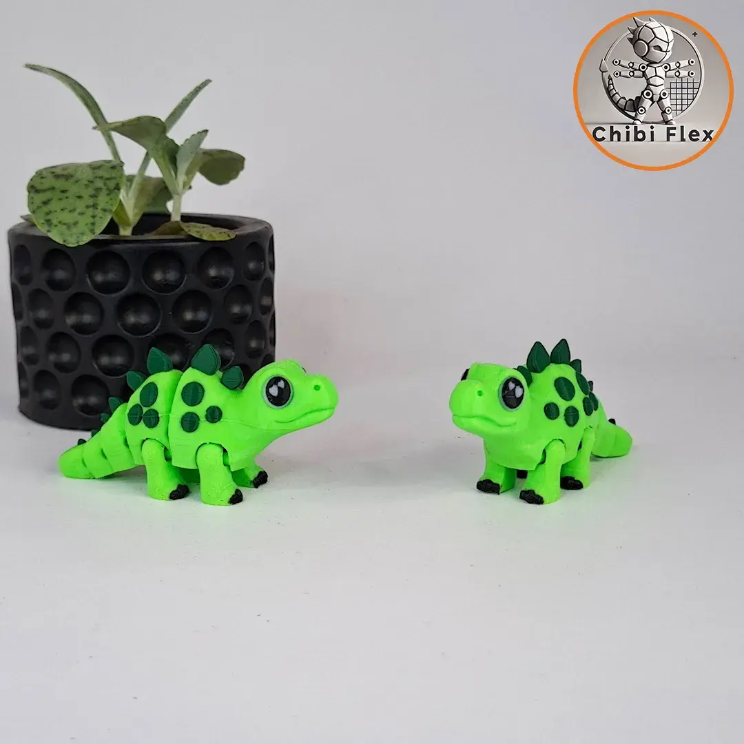 Other STL Download - Flexi Mini Stegosaurus | Print In Place | No ...