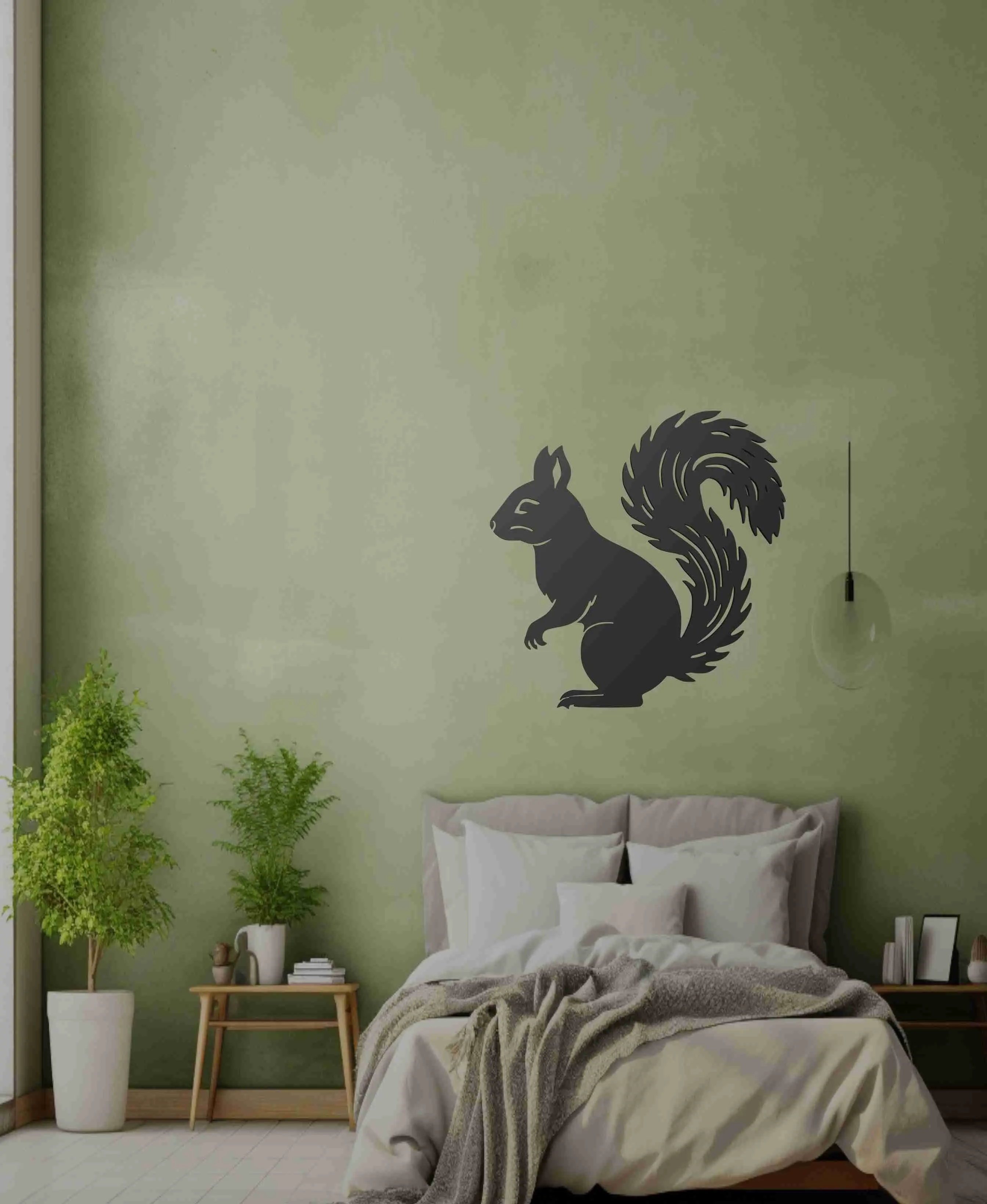 Home Decorations & Ornaments STL Download - Squirrel Wall Artby Ri0m0