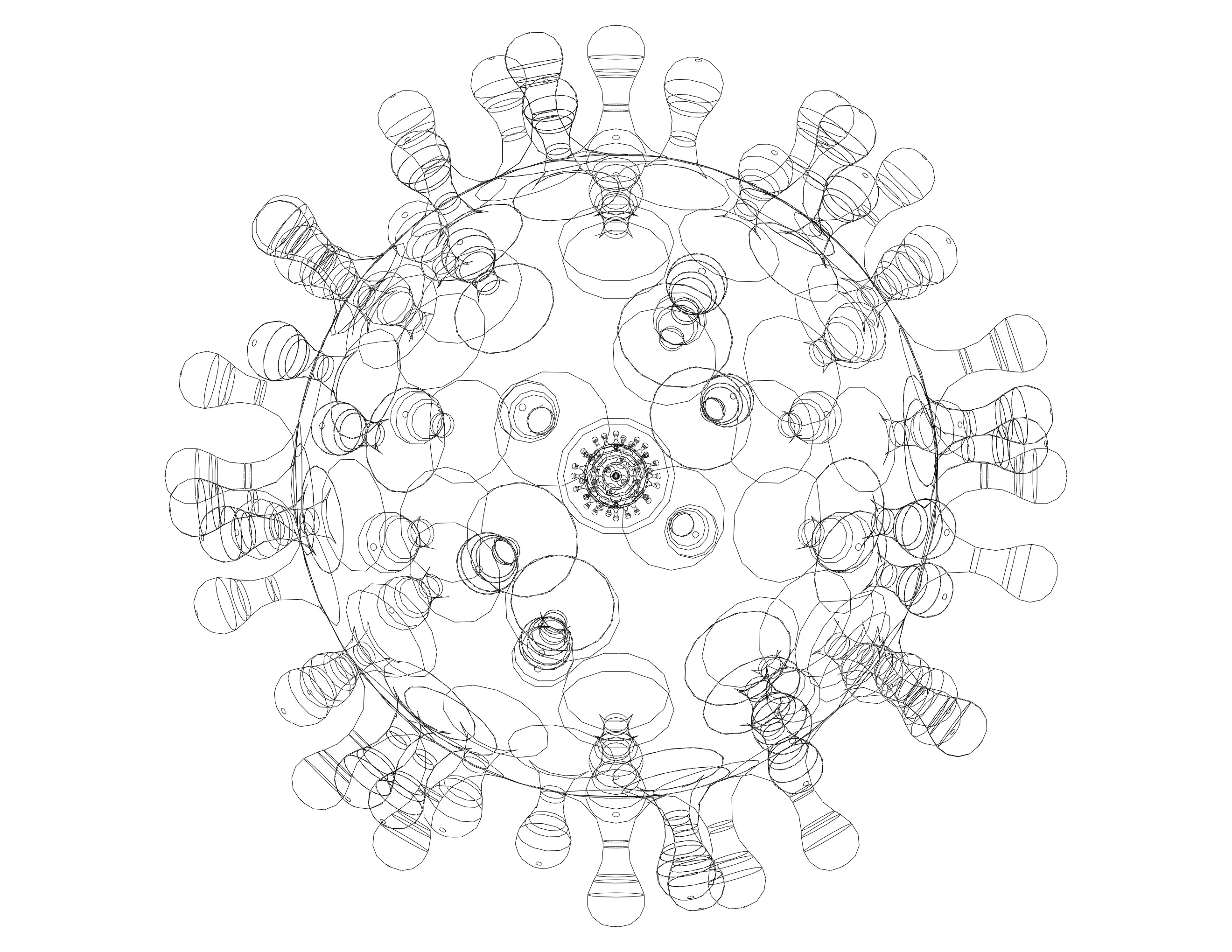 Other STL Download - Virus Shaped Stress Ball 5 Inchby MR AnyCAD