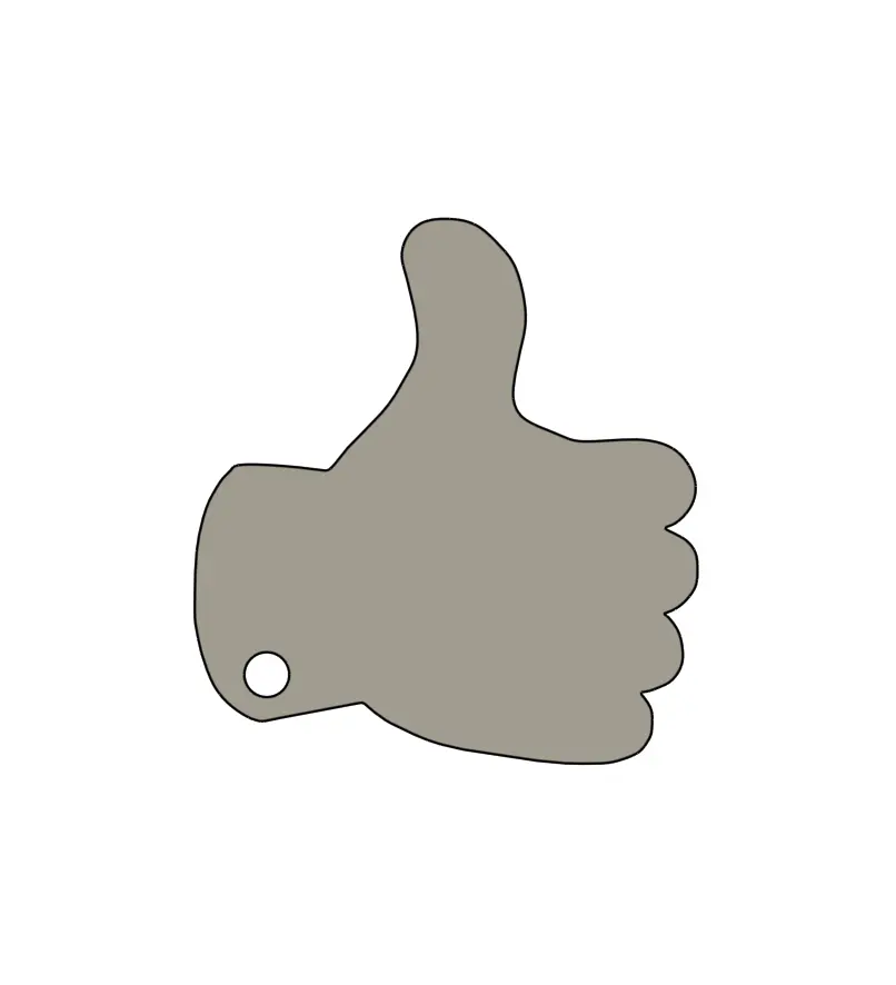 Thumbs Up Keychain | 3D models download | Creality Cloud