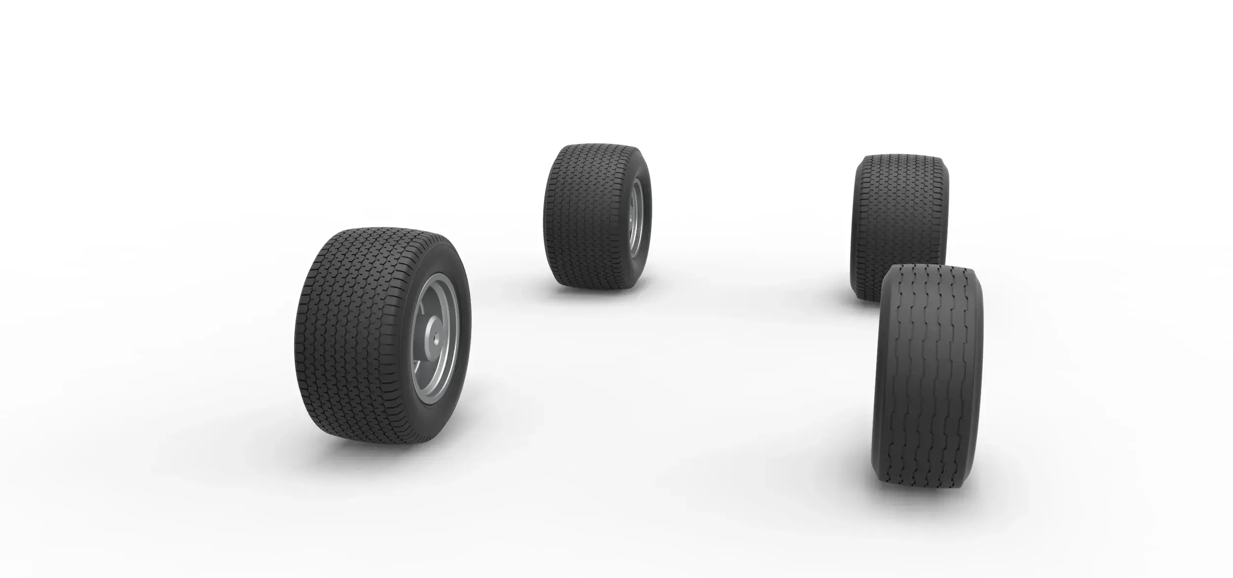 Vehicles & Machinery STL Download - Wheel set of Northeast Dirt ...
