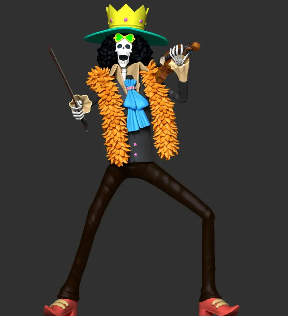 Characters & Creatures STL Download - Brook and Violin - One Pieceby ...