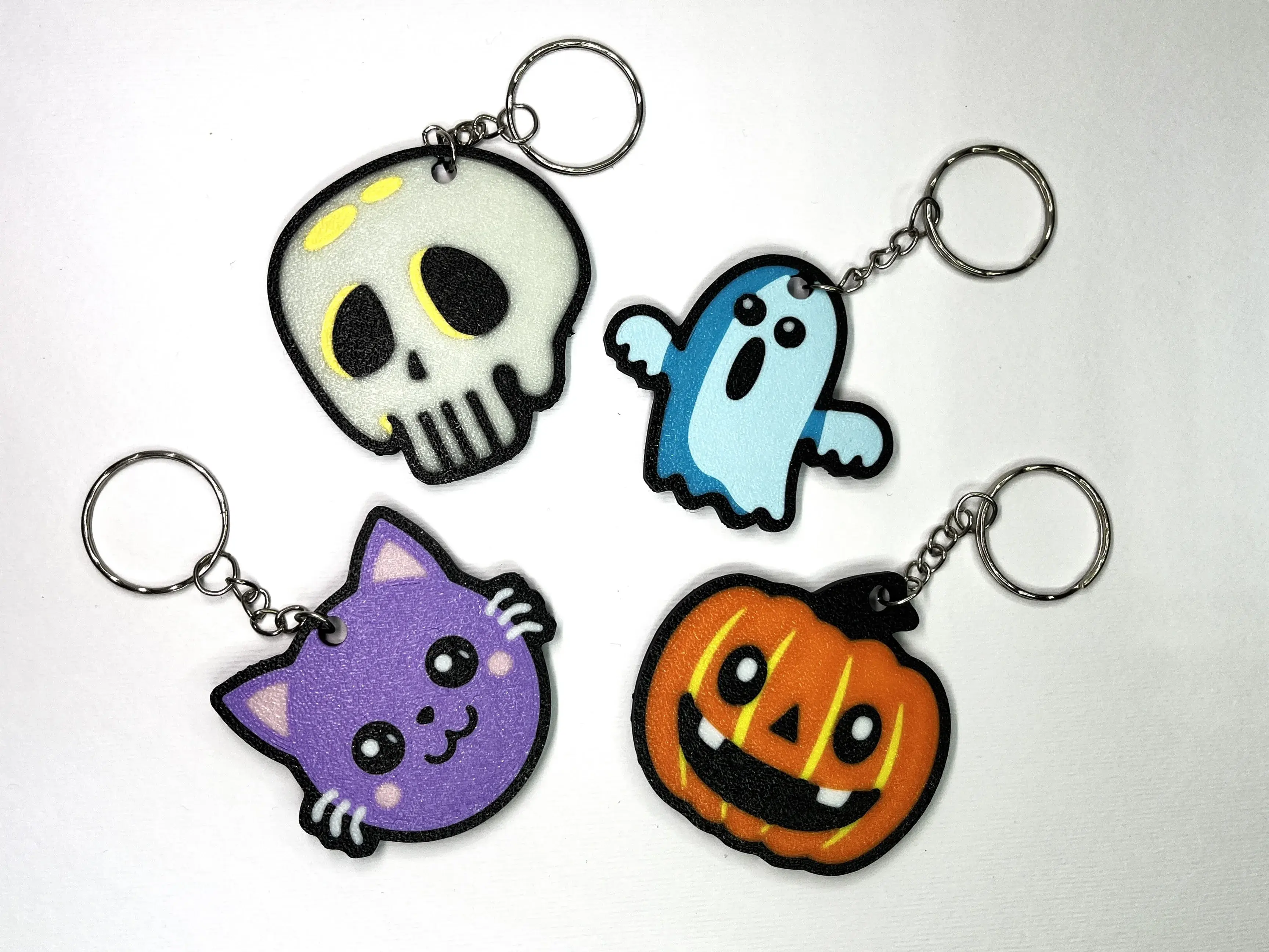 3D Printer Files | 3MF File | Halloween Keychain Set 4pcs | Creality Cloud