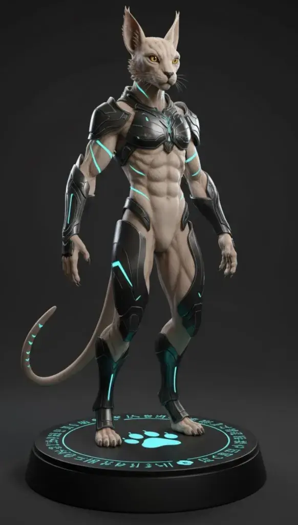 3D Printer Files | 3MF File | Alien - Felinóides (Feline-like Aliens ...