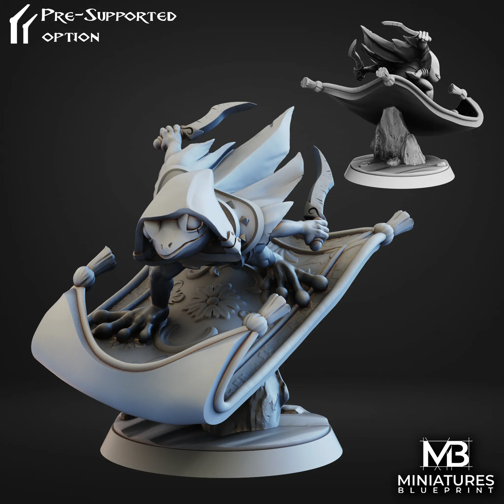 Characters & Creatures STL Download - Thief Frogby Miniatures Blueprint