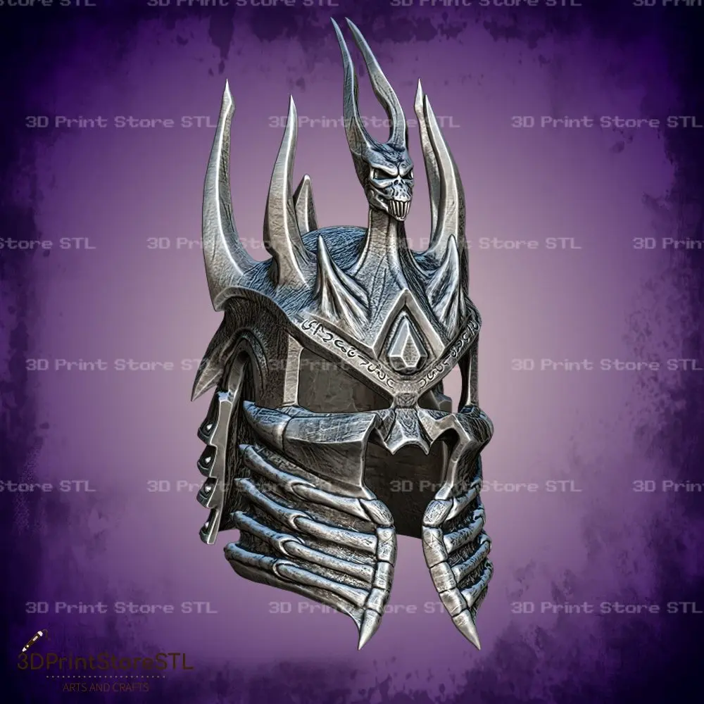 Cosplay STL Download - Lich King Helmet Cosplay World Of Warcraft - STL ...