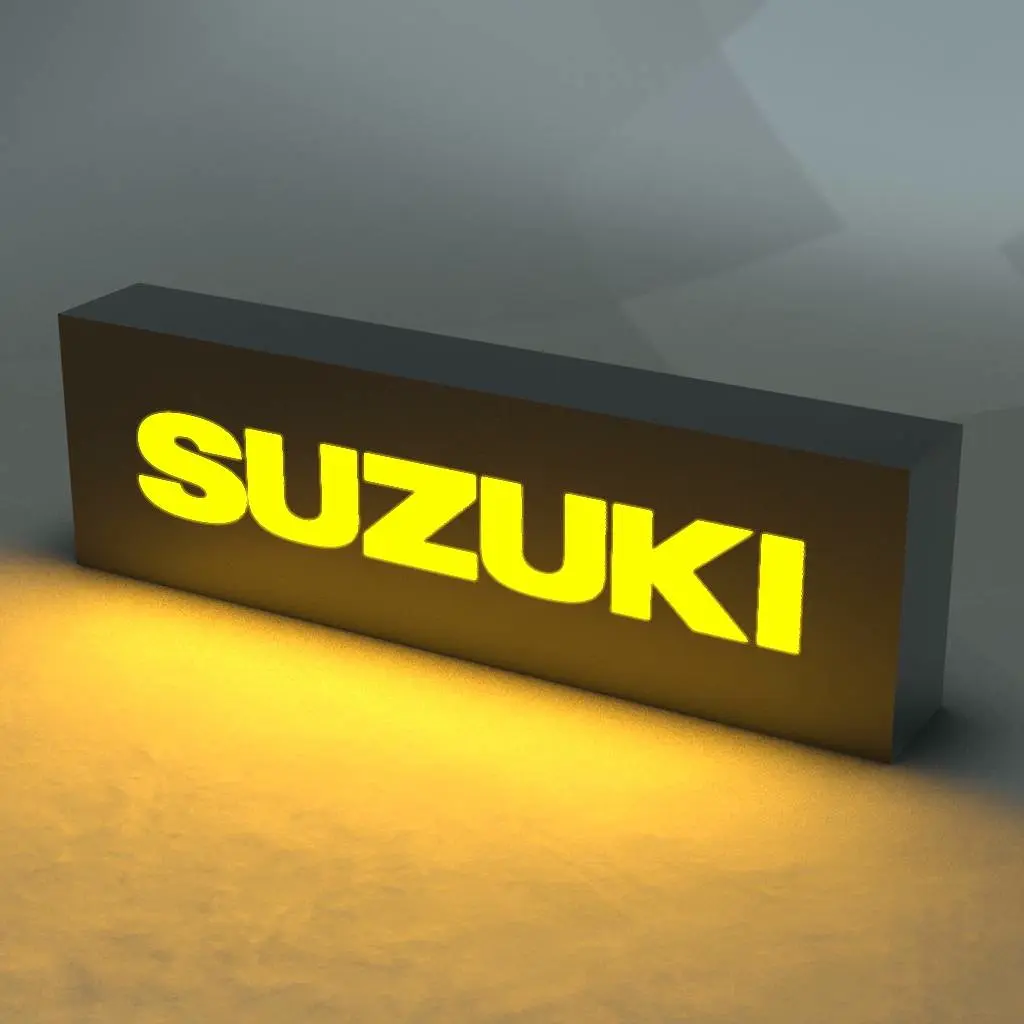 Industrial Design & Prototypes STL Download - SUZUKI Logo Lamp Graphic ...