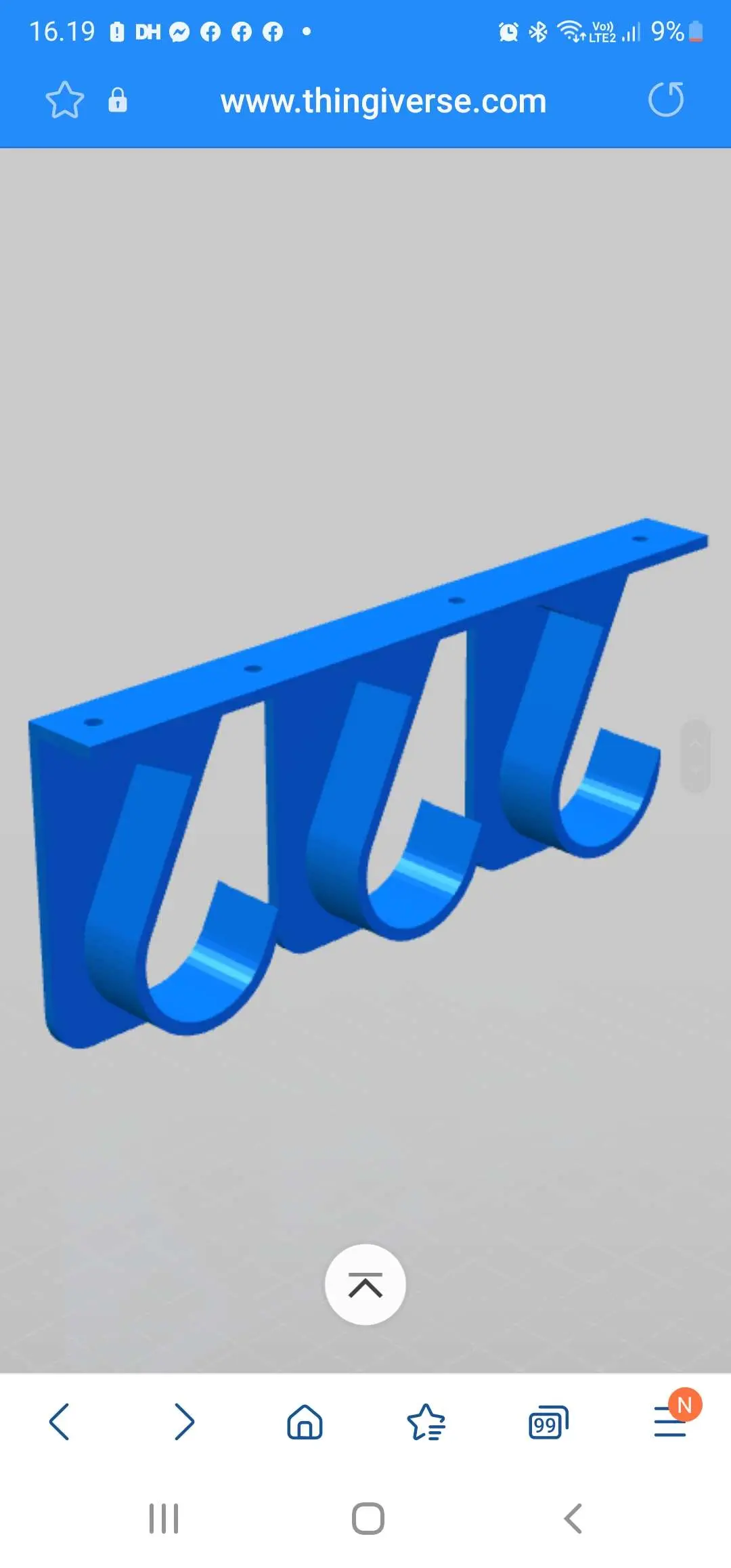Free Tools & Spare Parts STL Download - Fishing rod ceiling holder ...