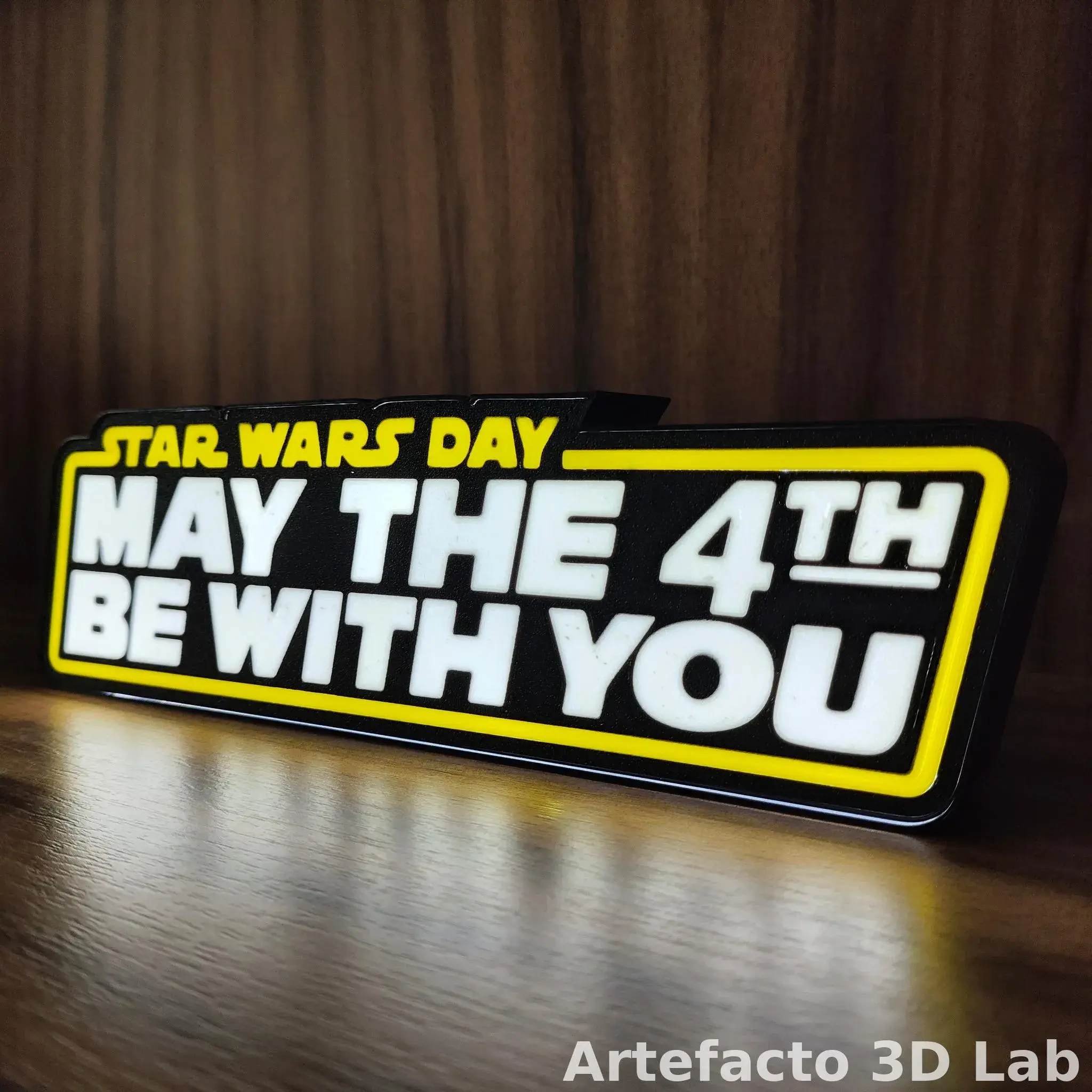 3D Printer Files | 3MF File | Star Wars Day Lightbox | Creality Cloud