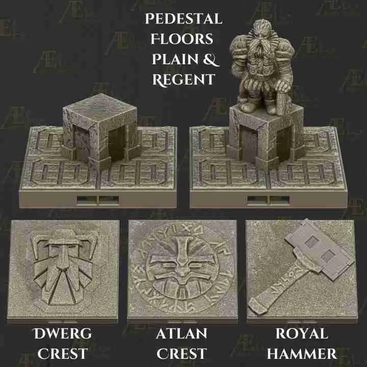 Miniature Games & Accessories STL Descarga - AEDWRF03 - Reino Enano: Casco Antiguo - Aether Studios
