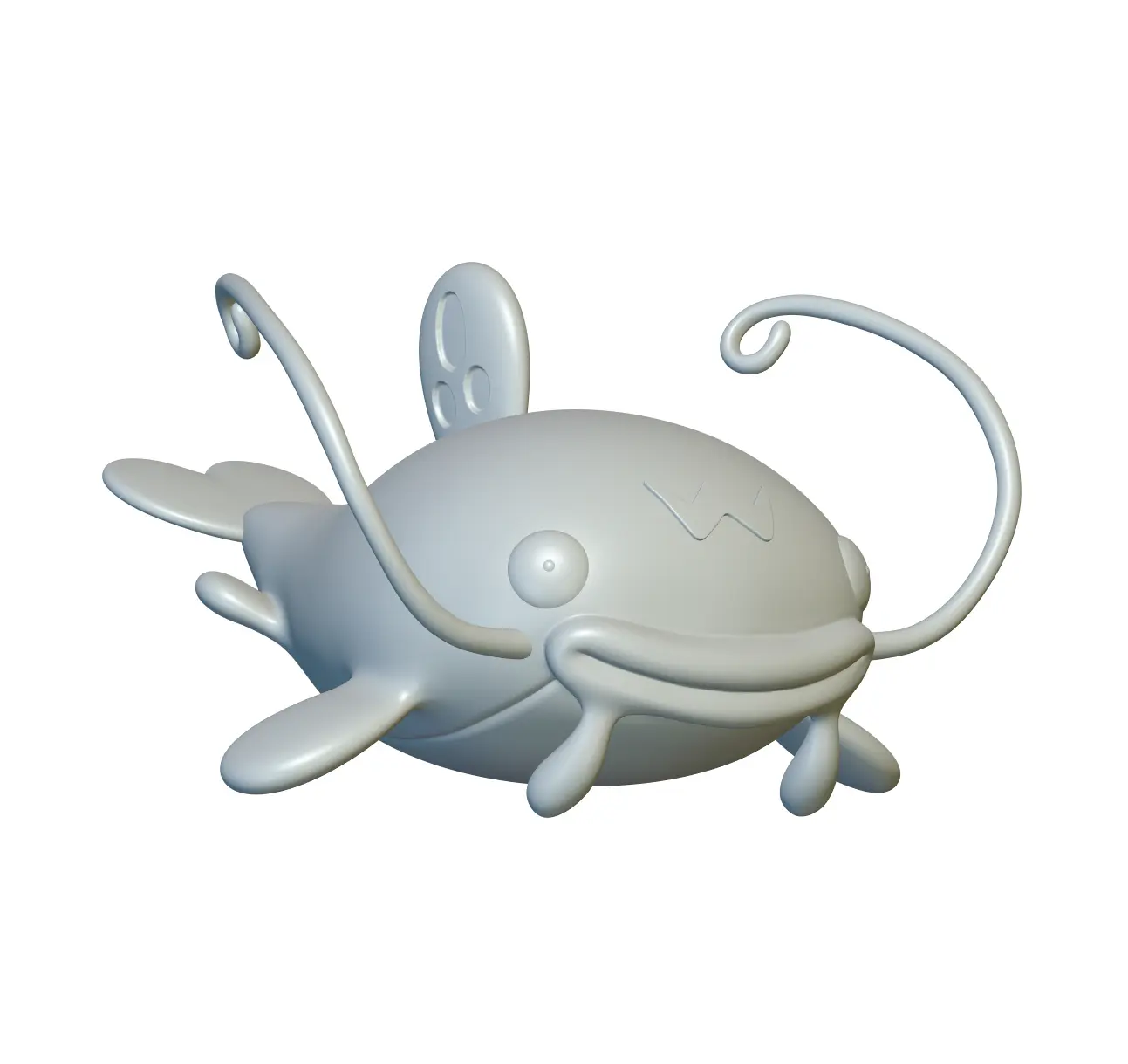 Characters & Creatures STL Download - Pokemon Whiscash #340 - Ready for ...