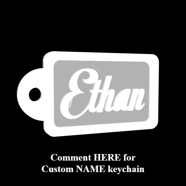 Free Personal Accessories STL Download - Ethan-_keychainby XP3Design