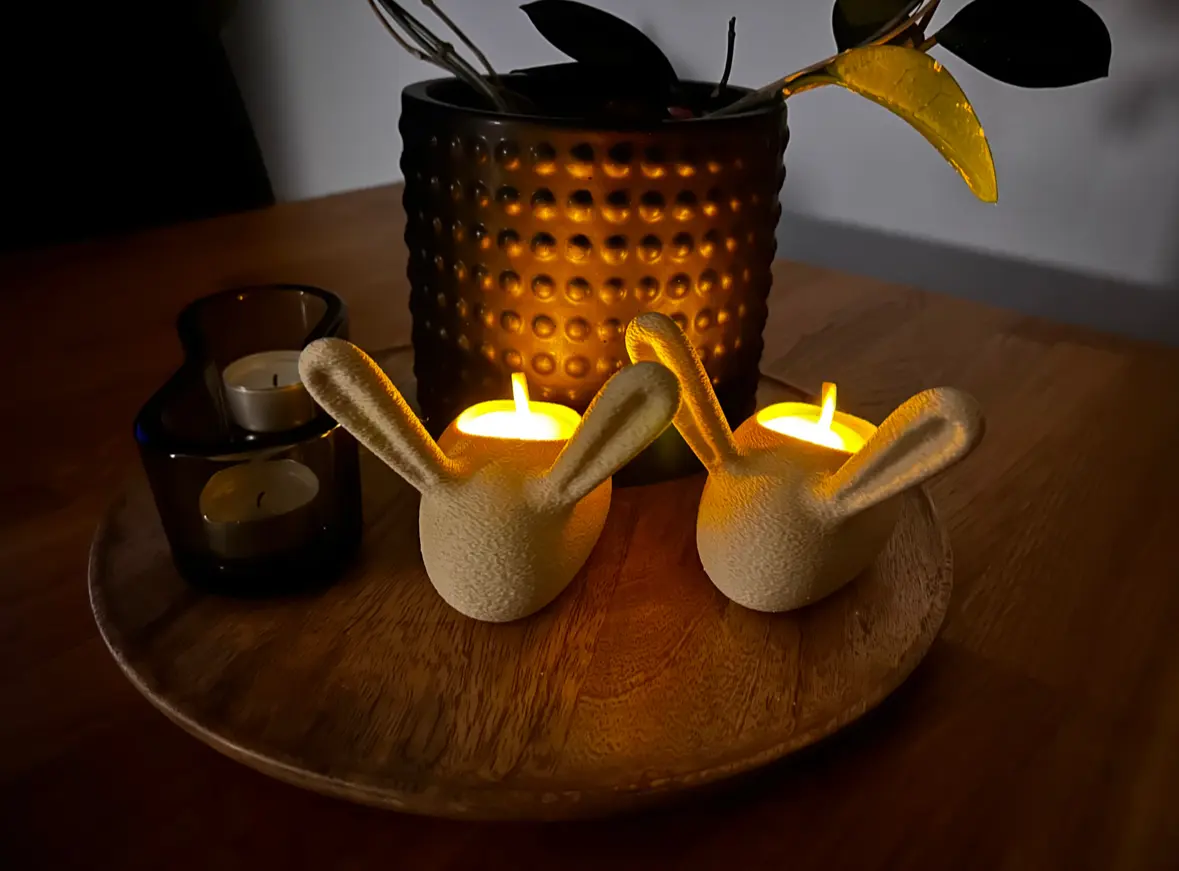 Home Decorations & Ornaments STL Download - Easter Tea lightby ...