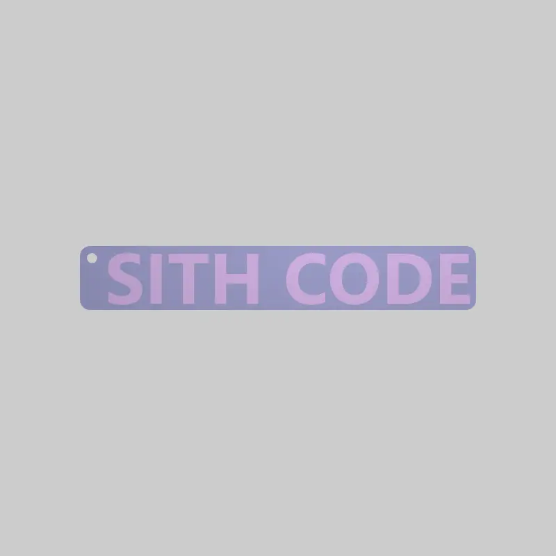 Free Personal Accessories STL Download - SITH CODE_ star wars ...
